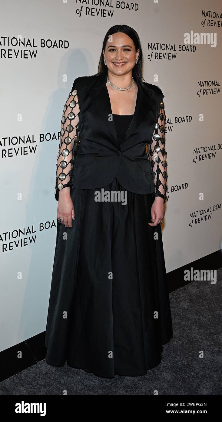 New York, USA. 11th Jan, 2024. Lily Gladstone attends the 2024 National ...