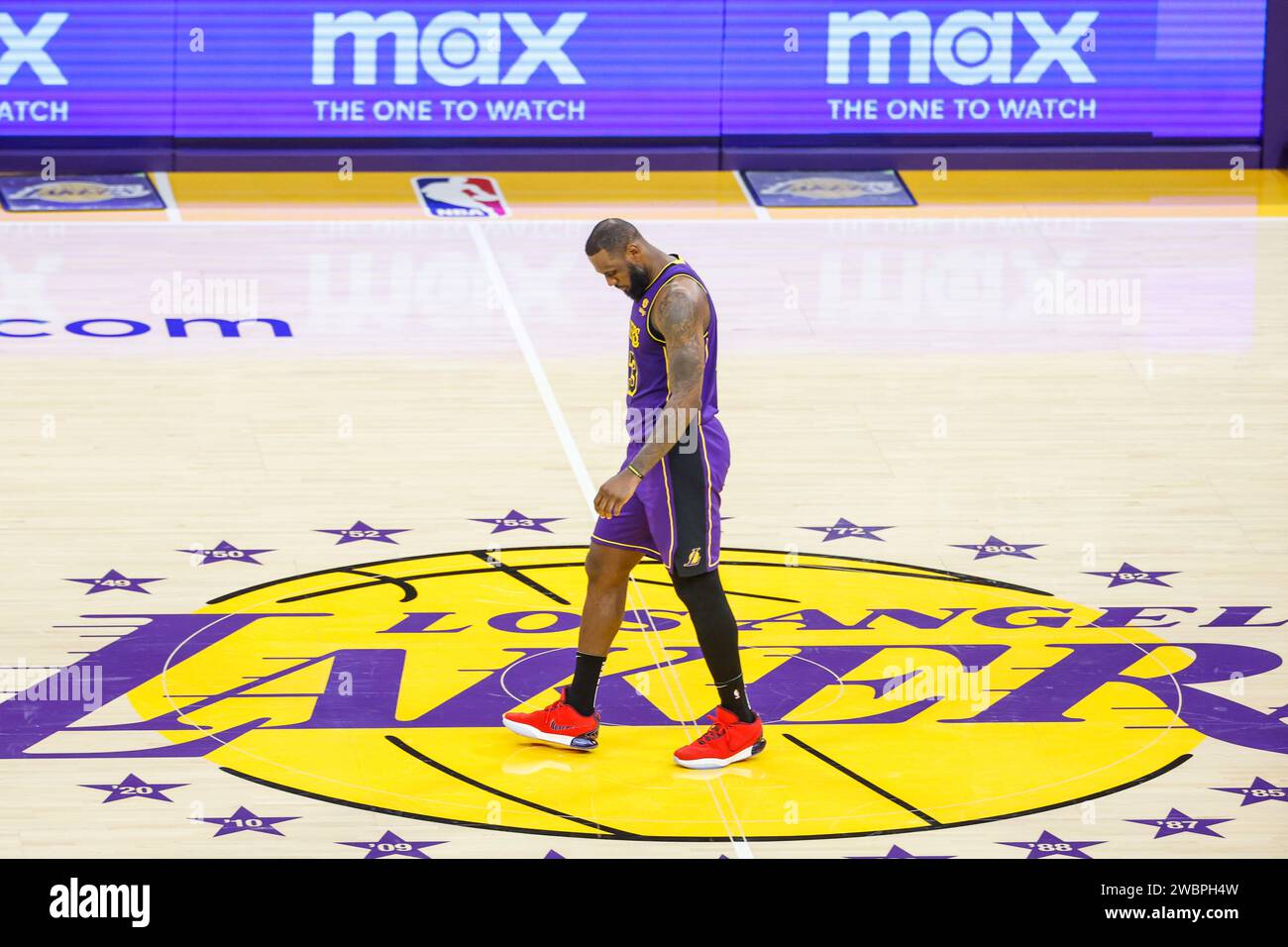 Lakers basketball court hi-res stock photography and images - Alamy