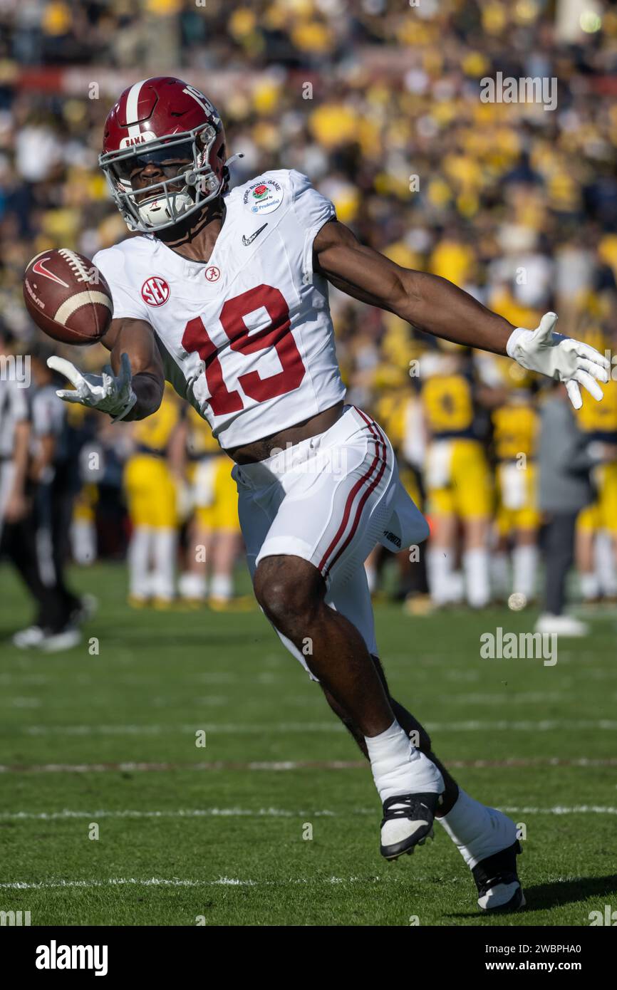 Pasadena, USA. 01st Jan, 2024. Alabama Crimson Tide wide receiver ...