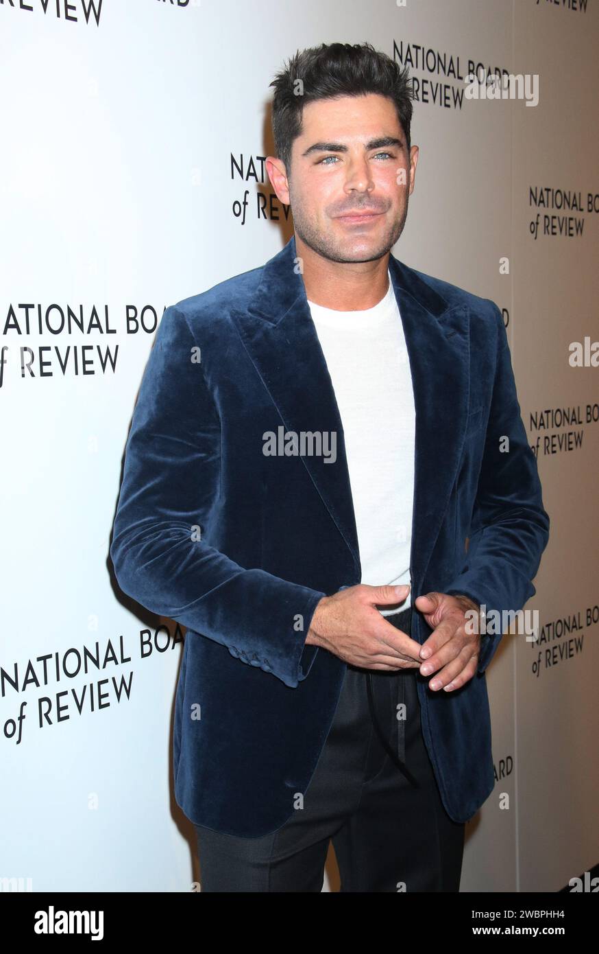 New York, NY, USA. 11th Jan, 2024. Zac Efron at the National Board of ...