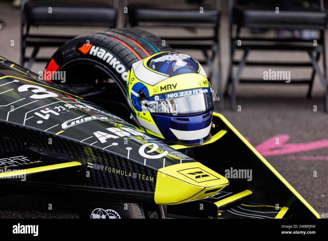 SETTE CAMARA Sergio (bra), ERT Formula E Team, ERT X24, portrait casque ...