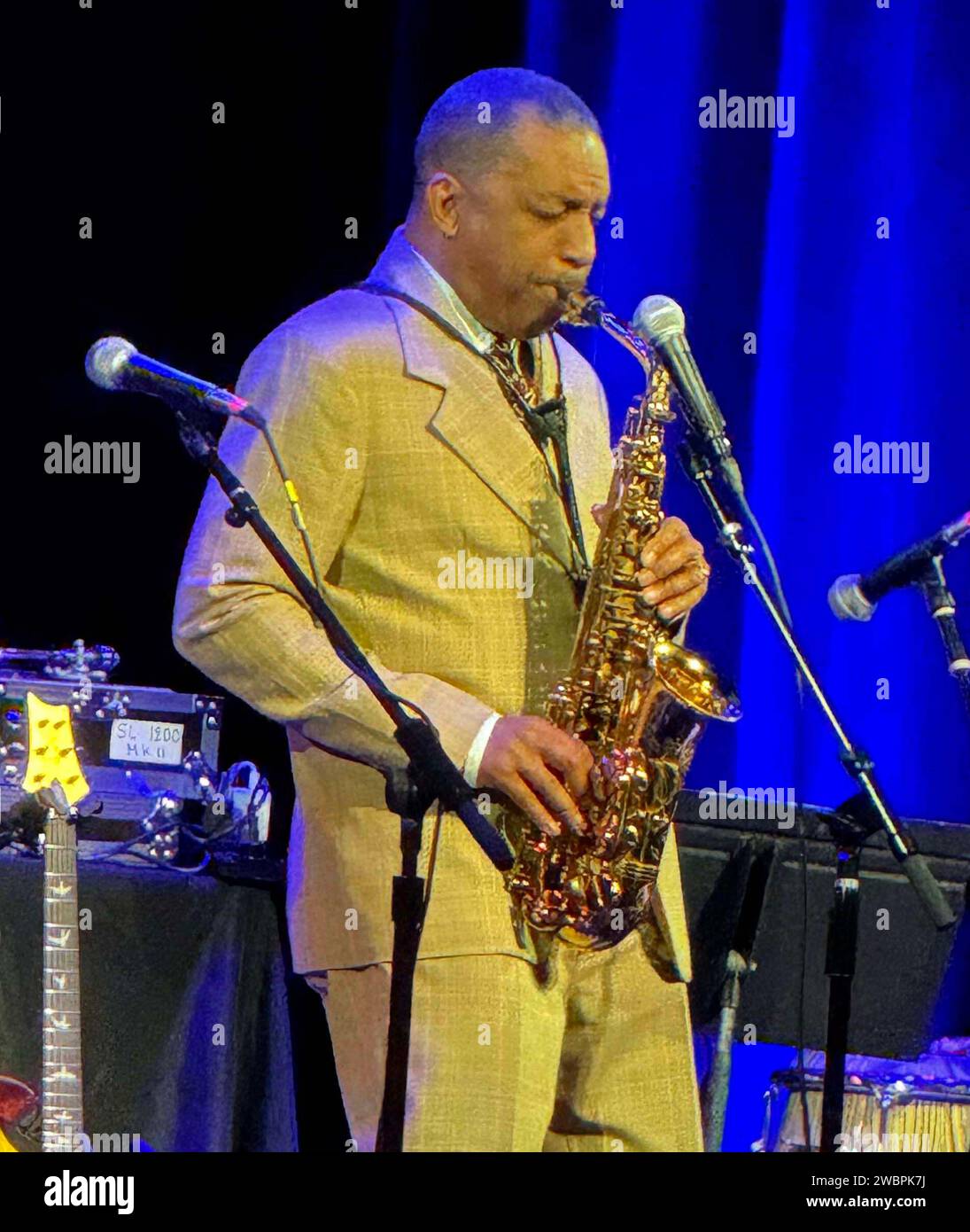 January 11, 2024, New York, New York, USA: Saxophonist/singer DONALD ...