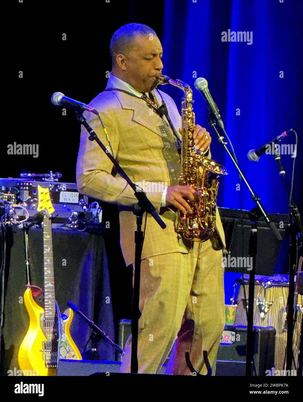 January 11, 2024, New York, New York, USA: Saxophonist/singer DONALD ...