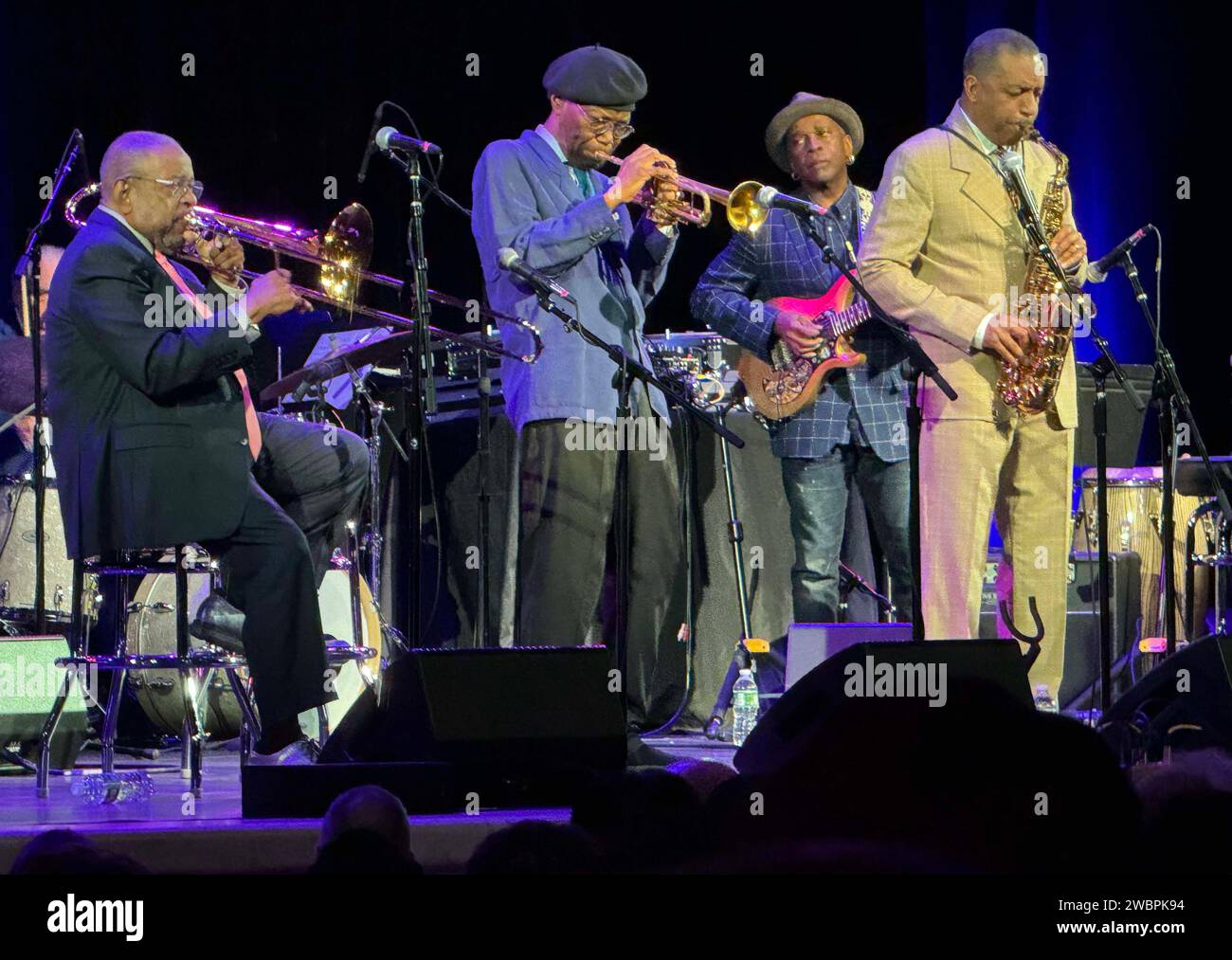 January 11, 2024, New York, New York, USA: Musicians FRED WESLEY ...
