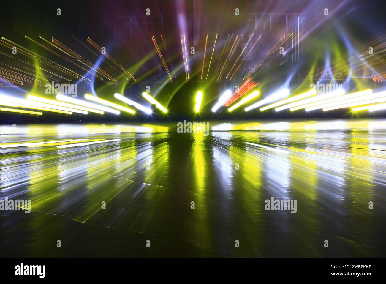 Stage lighting effect in the dark, close-up pictures Stock Photo - Alamy