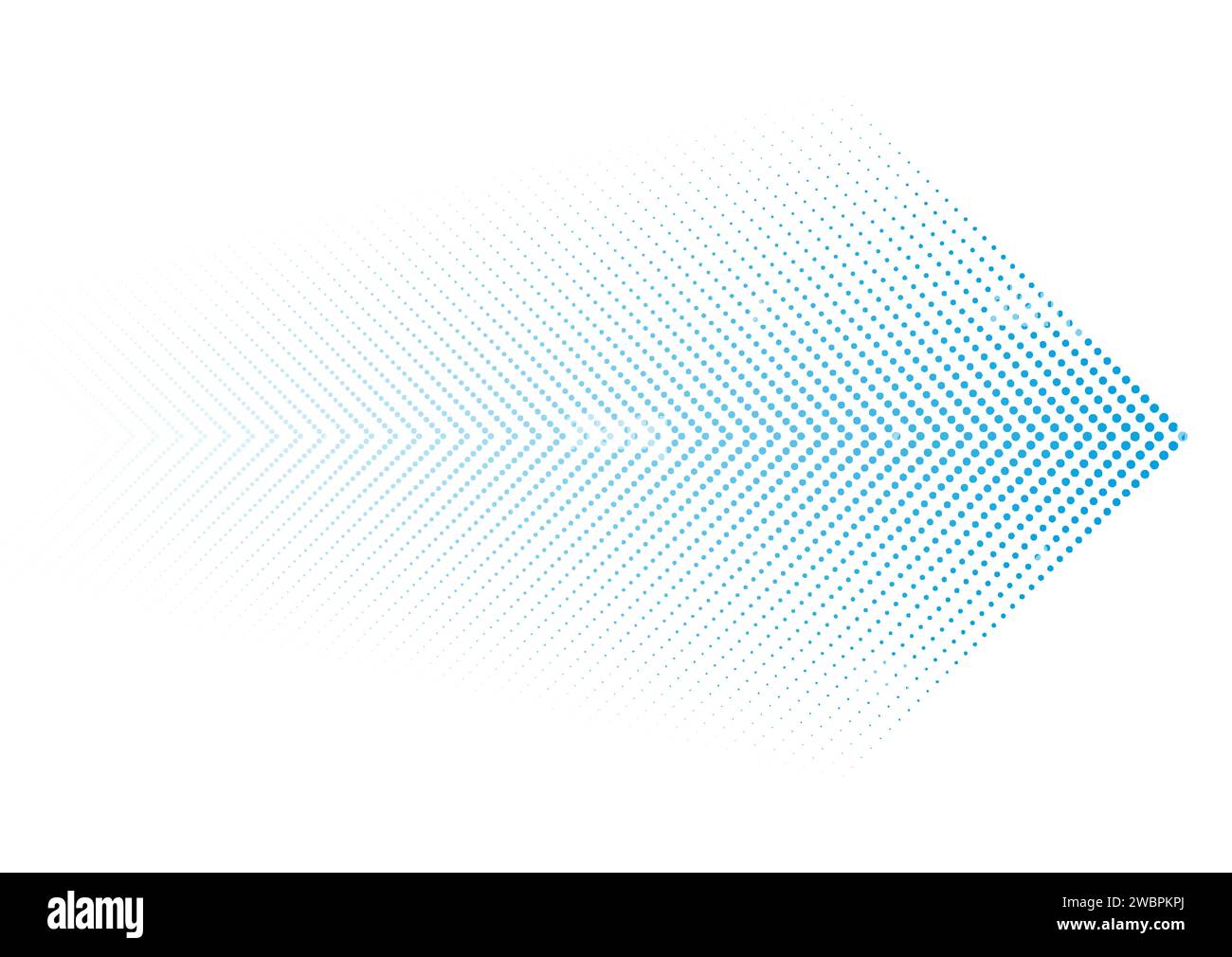 Abstract blue dotted arrows geometric tech background. Vector design ...
