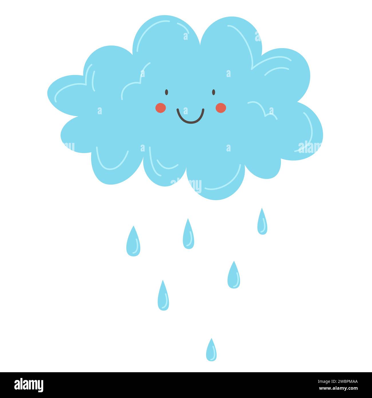 Rain cloud illustration Stock Vector Images - Alamy