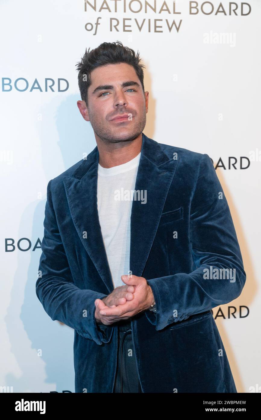 New York, USA. 11th Jan, 2024. Zac Efron attends 2024 National Board of ...