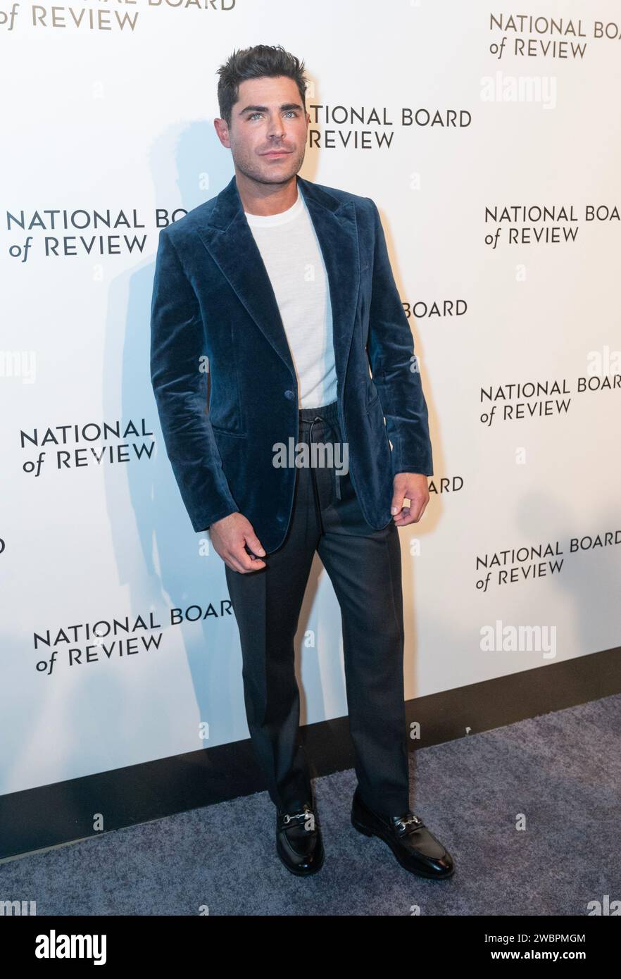 New York, USA. 11th Jan, 2024. Zac Efron attends 2024 National Board of ...