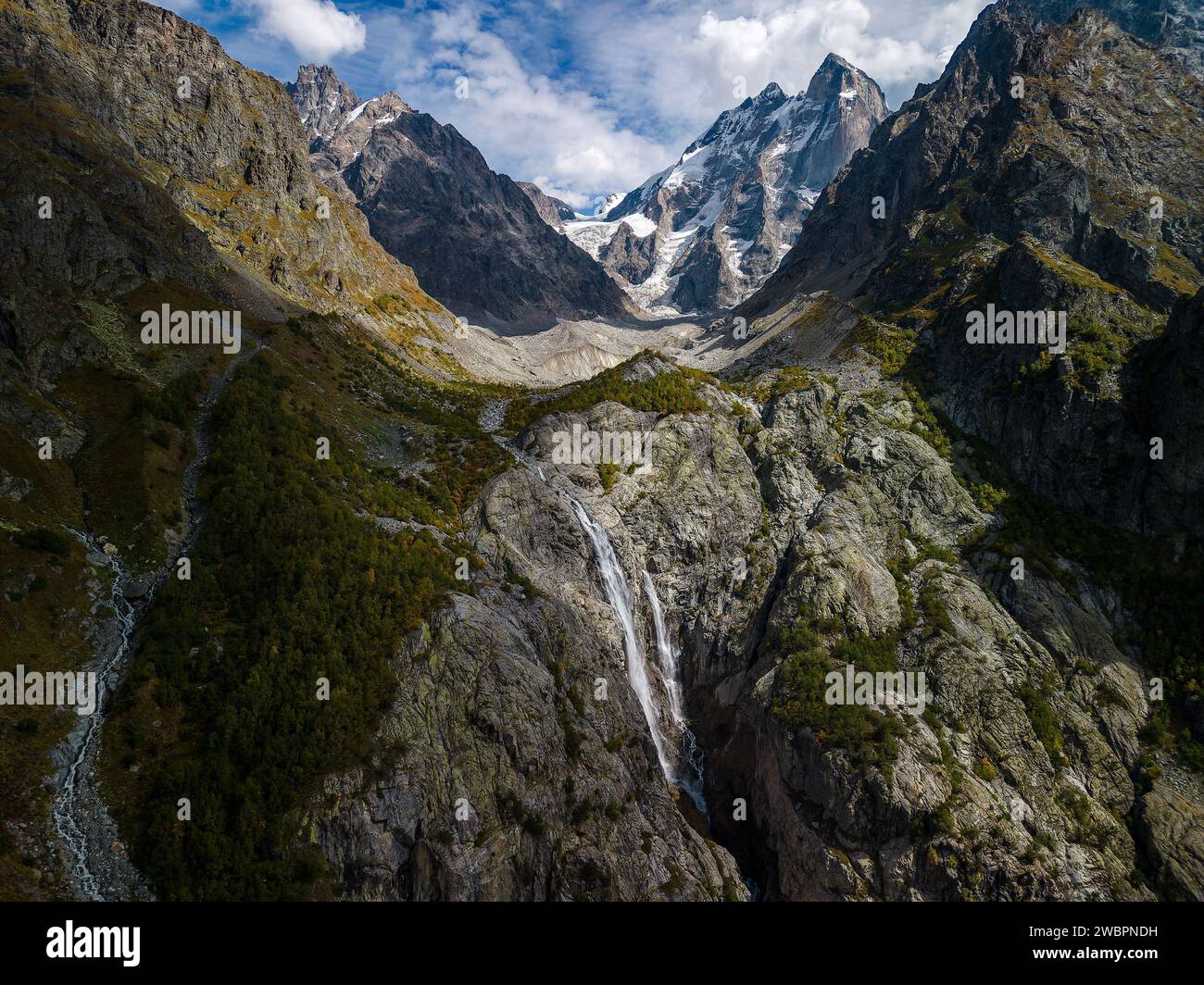 A breathtaking view of the Kazbegi region in Georgia, with its stunning ...