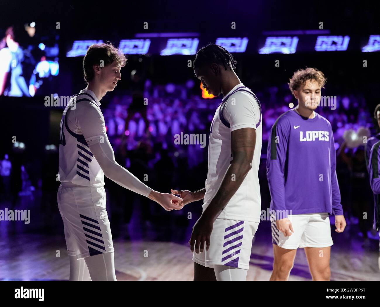 Grand Canyon Antelopes player does his handshake with his teammate ...