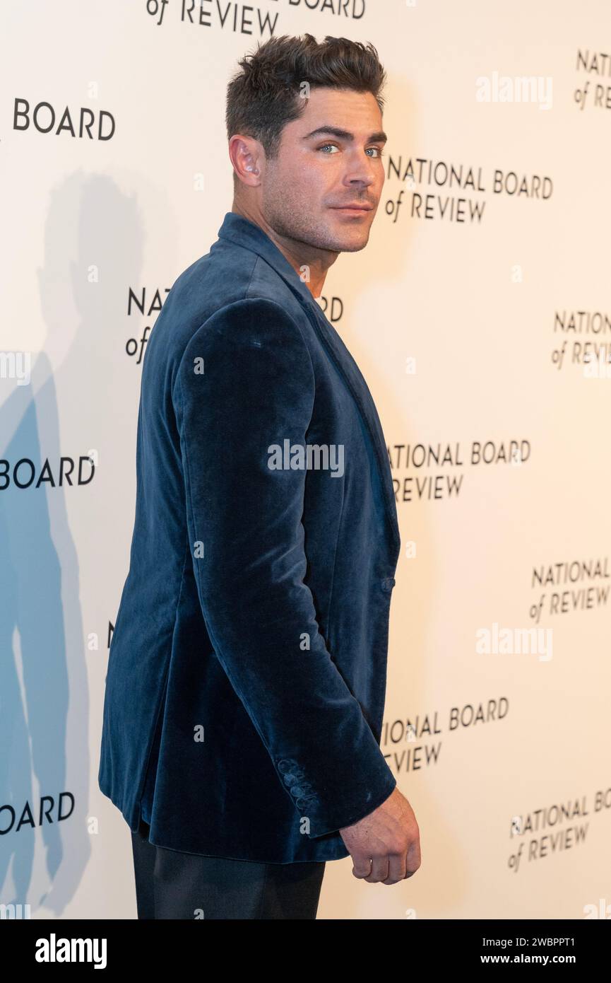 Zac Efron attends 2024 National Board of Review Awards Gala at Cipriani ...