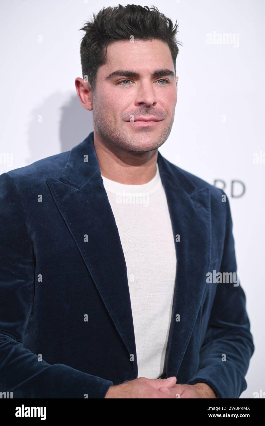 New York, USA. 11th Jan, 2024. Zac Efron attends the National Board of ...