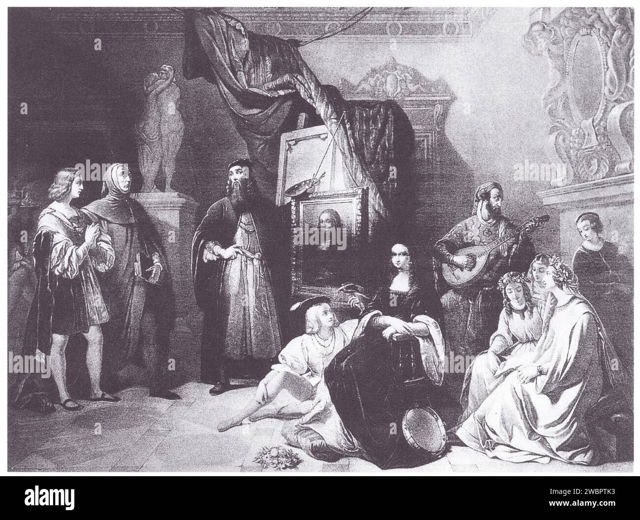 Leonardo's mona lisa hi-res stock photography and images - Alamy