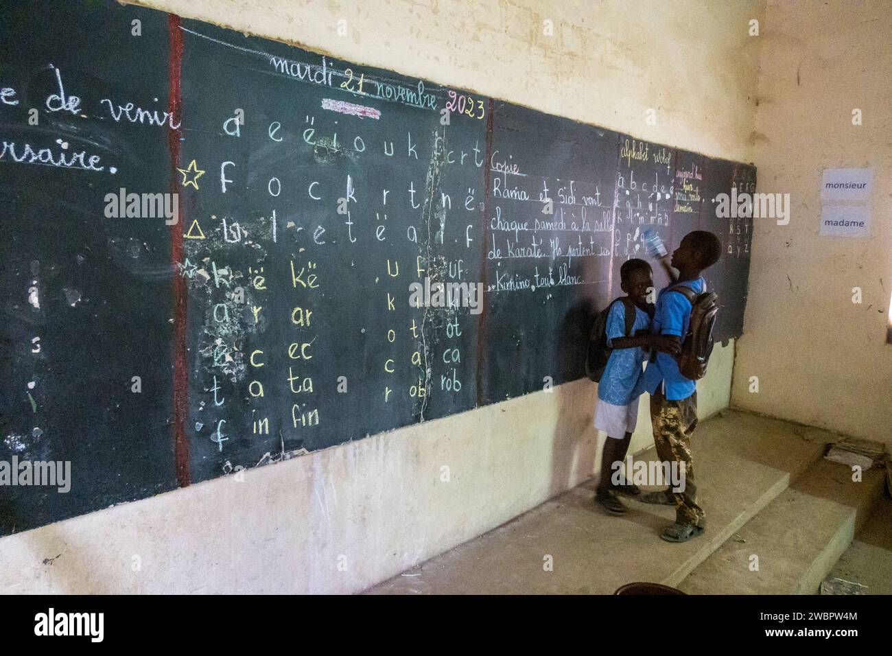 West Africa, Senegal, River Senegal. Tourist cruise ship Bou el Mogdad ...