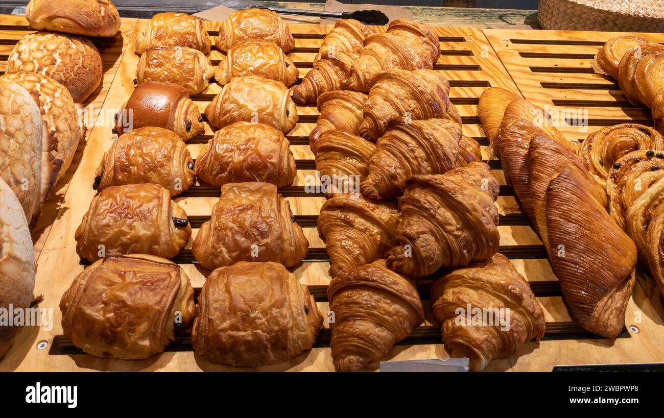 Pain au chocolat breakfast table hi-res stock photography and images ...
