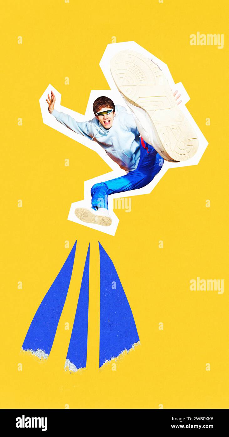 Contemporary art collage. Trendy magazine style Stock Photo - Alamy