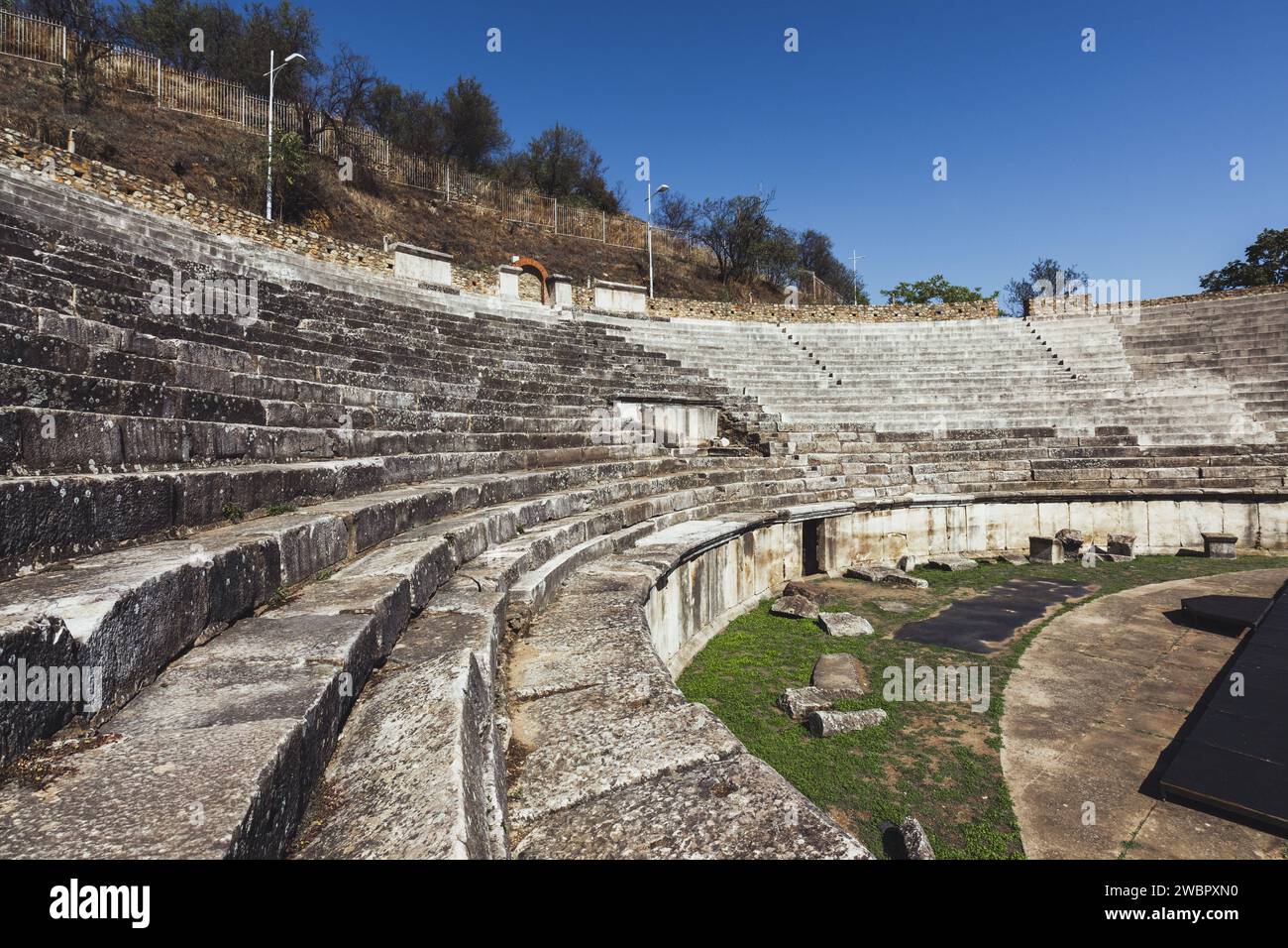 The amphitheatre at Heraclea Lyncestis, an ancient Greek city in ...