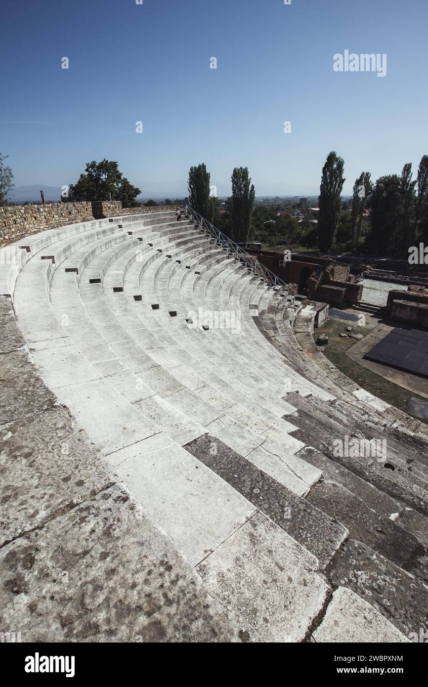 The amphitheatre at Heraclea Lyncestis, an ancient Greek city in ...