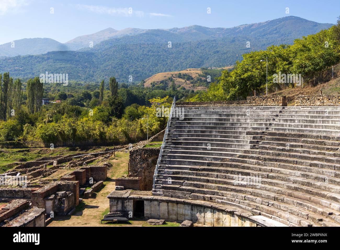 The amphitheatre at Heraclea Lyncestis, an ancient Greek city in ...