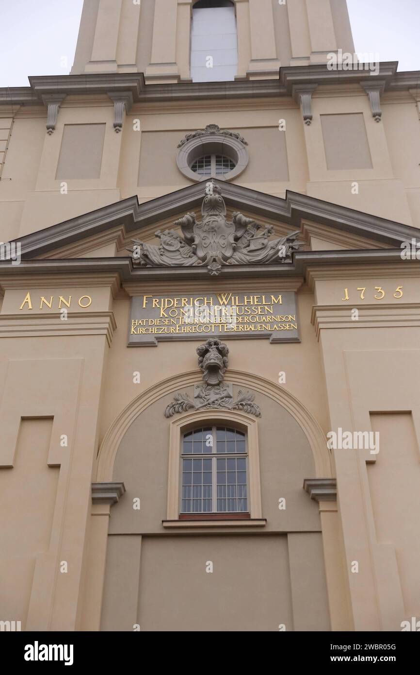 Die Baustelle für den Wiederaufbau des Turms der Garnisonkirche in ...