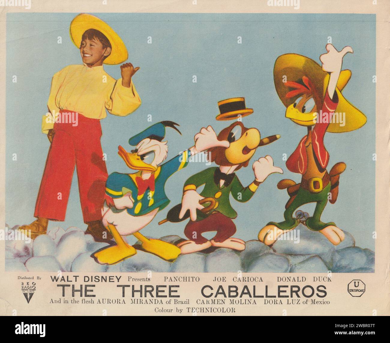 The Three Caballeros (RKO, 1945). Walt Disney Donald Duck Stock Photo ...