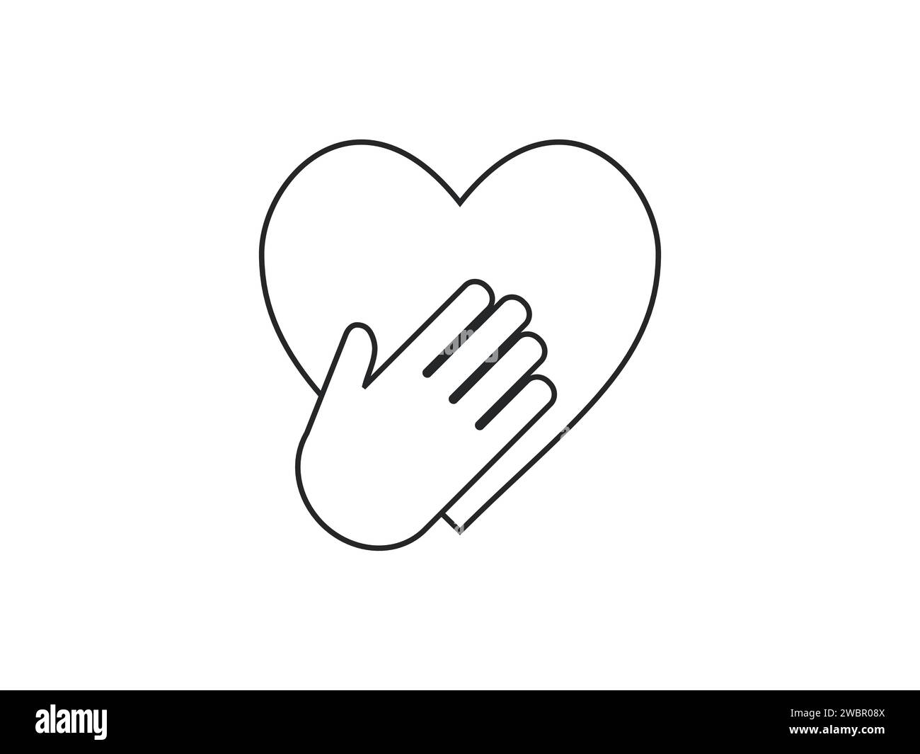 Honesty, heart, hand icon. Vector illustration Stock Vector Image & Art ...