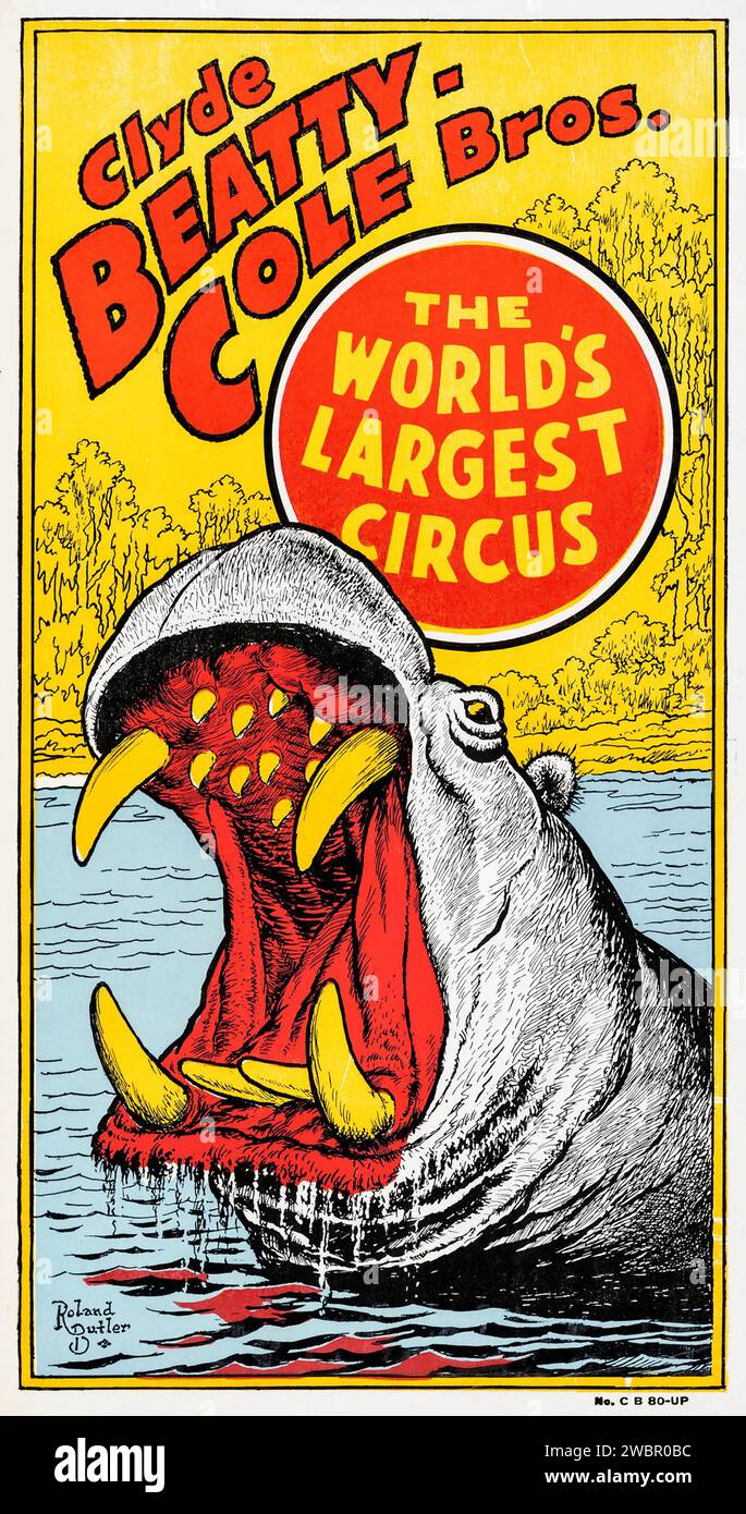 Clyde Beatty-Cole Circus (Clyde Beatty-Cole Bros., 1957) Vintage Circus ...