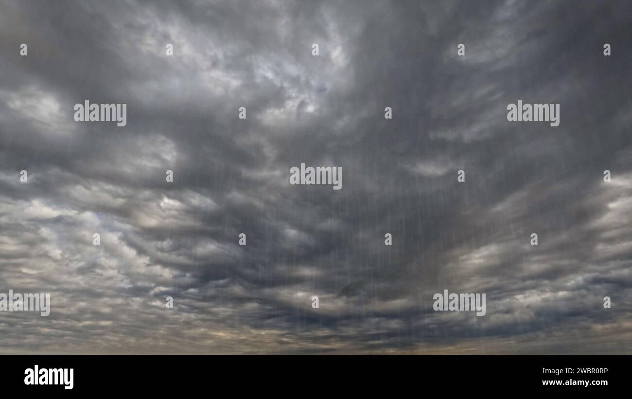 stroung rainfall on sky with clouds - cute weather bg - photo of nature ...