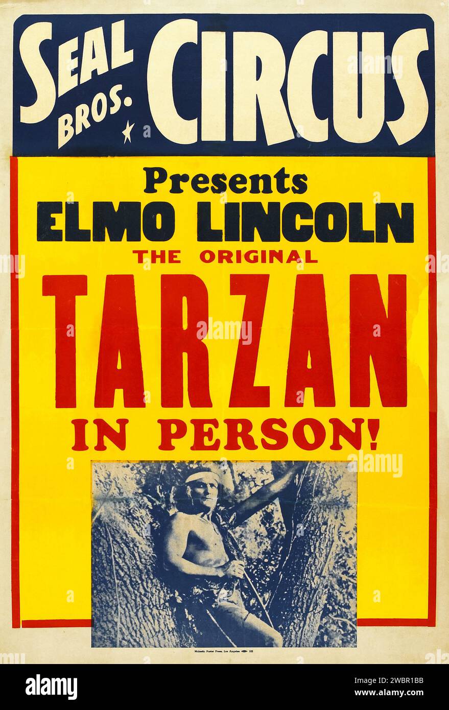 Circus Poster featuring Tarzan (Seal Brothers, 1949) feat Elmo Lincoln ...
