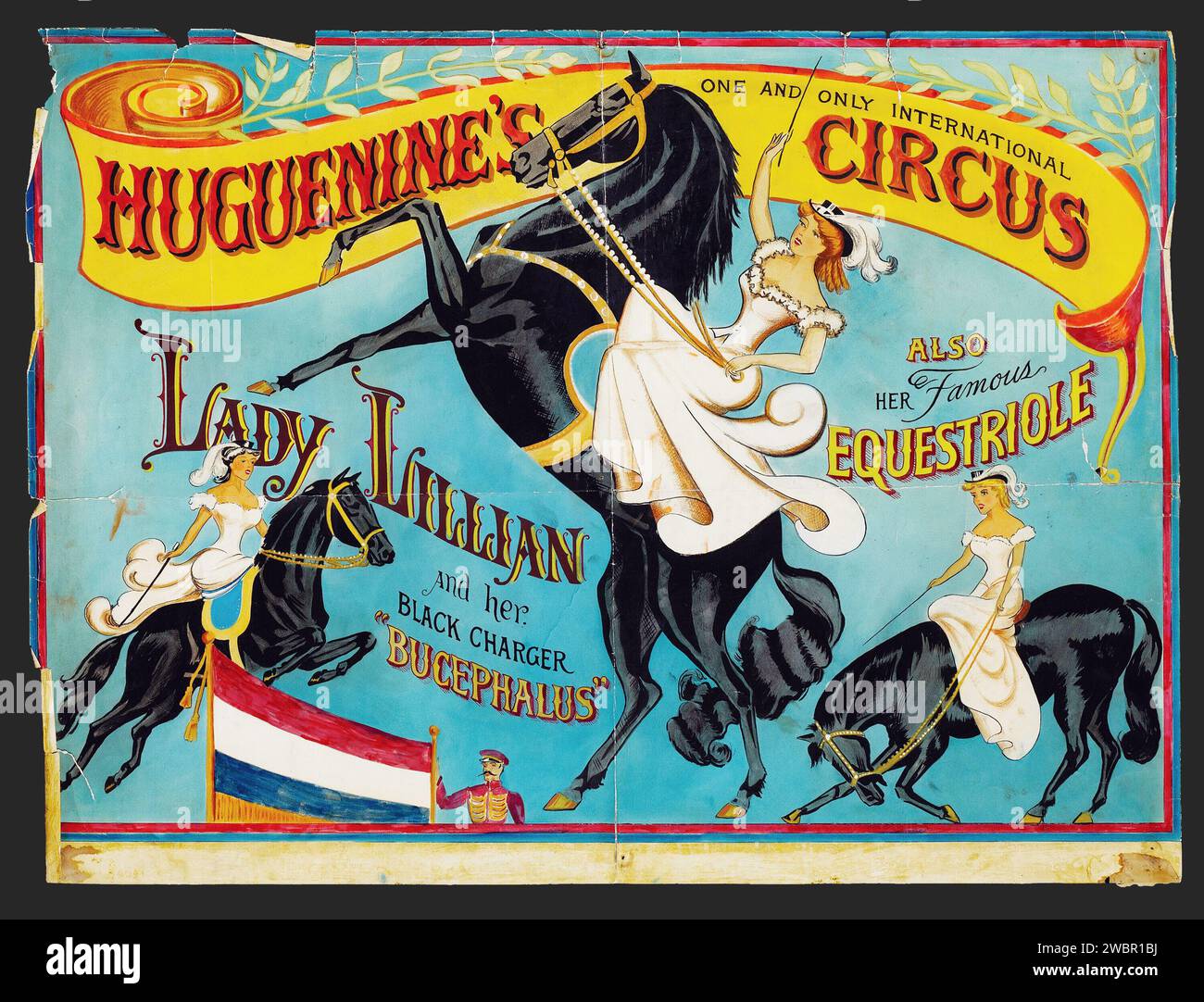 Hugueninen's Circus, Lady Lillian and The Famous Equestriole - horse ...