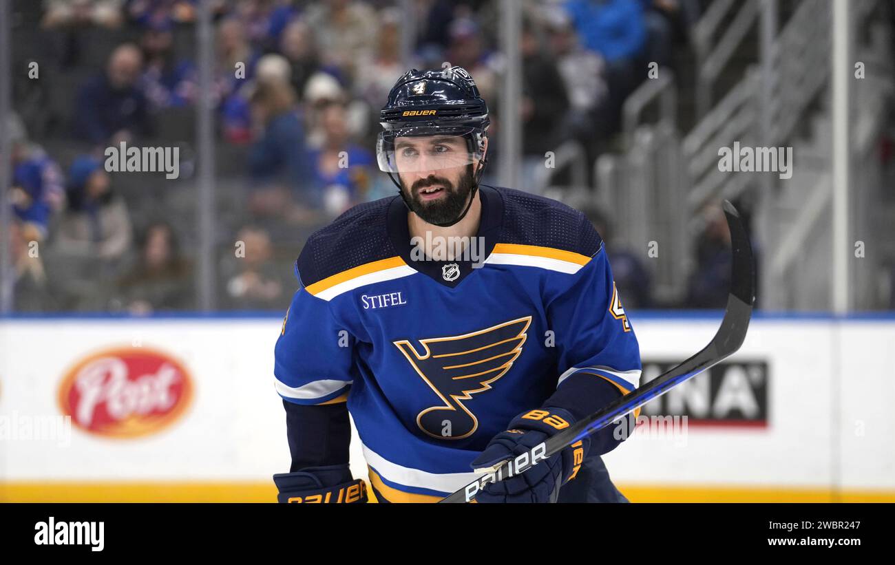 St. Louis Blues' Nick Leddy in action during the third period of an NHL ...