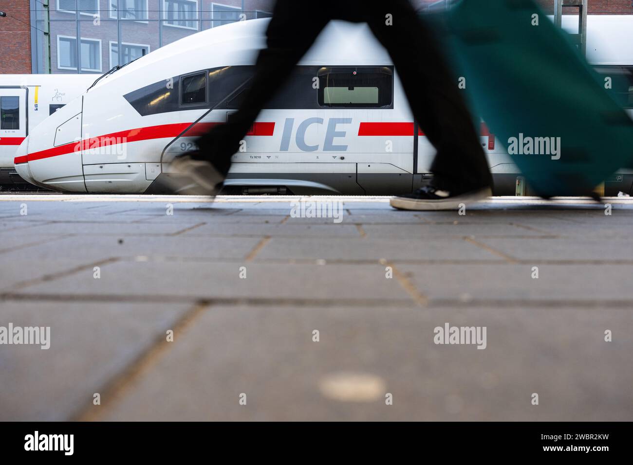 12 January 2024, North Rhine-Westphalia, Münster: On the last day of ...