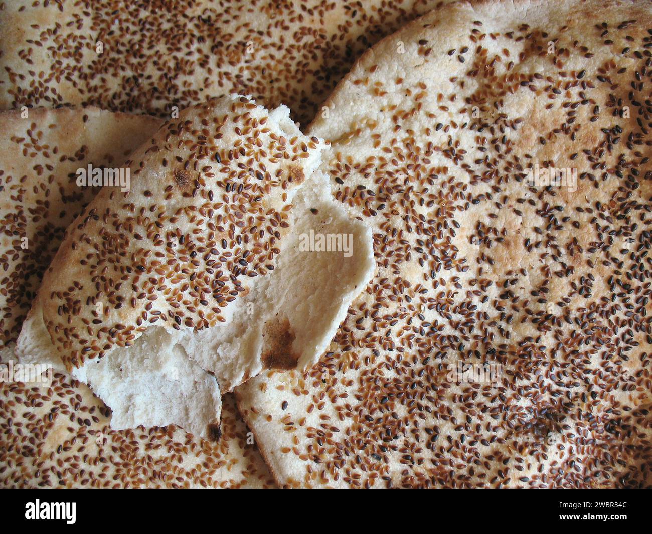 A stack of kaak, a traditional Lebanese street food Stock Photo - Alamy