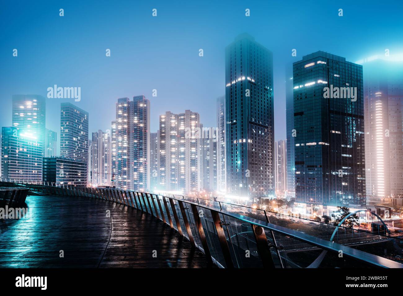 Changsha city night famous downtown hi-res stock photography and images ...