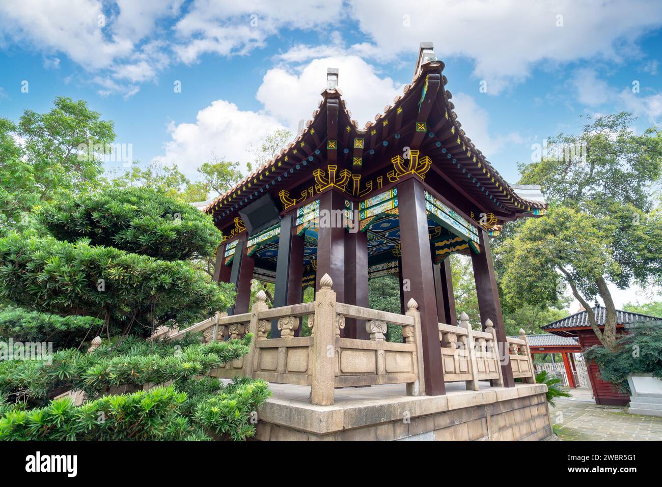 The historical architecture of Tianxin Pavilion Park, Changsha, China ...