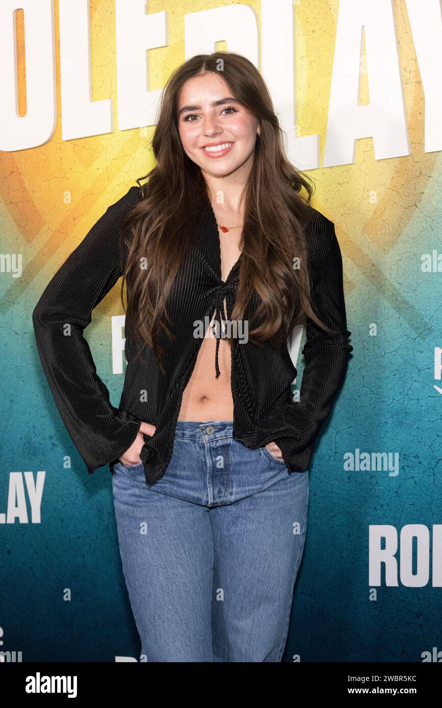 Avia Butler arrives at the premiere of "Role Play" on Thursday, Jan. 11 ...