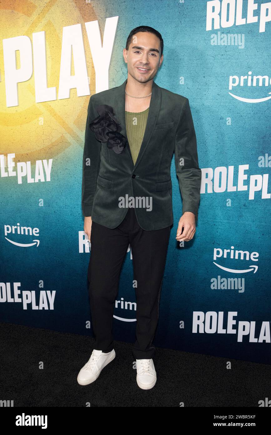Brandon Delsid arrives at the premiere of "Role Play" on Thursday, Jan ...