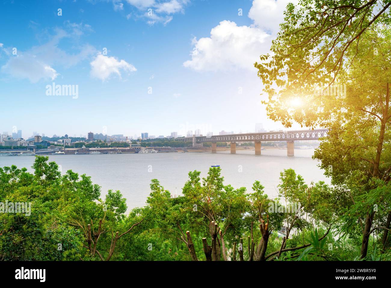 The Wuhan Yangtze River Bridge was opened to traffic in 1957 and is ...