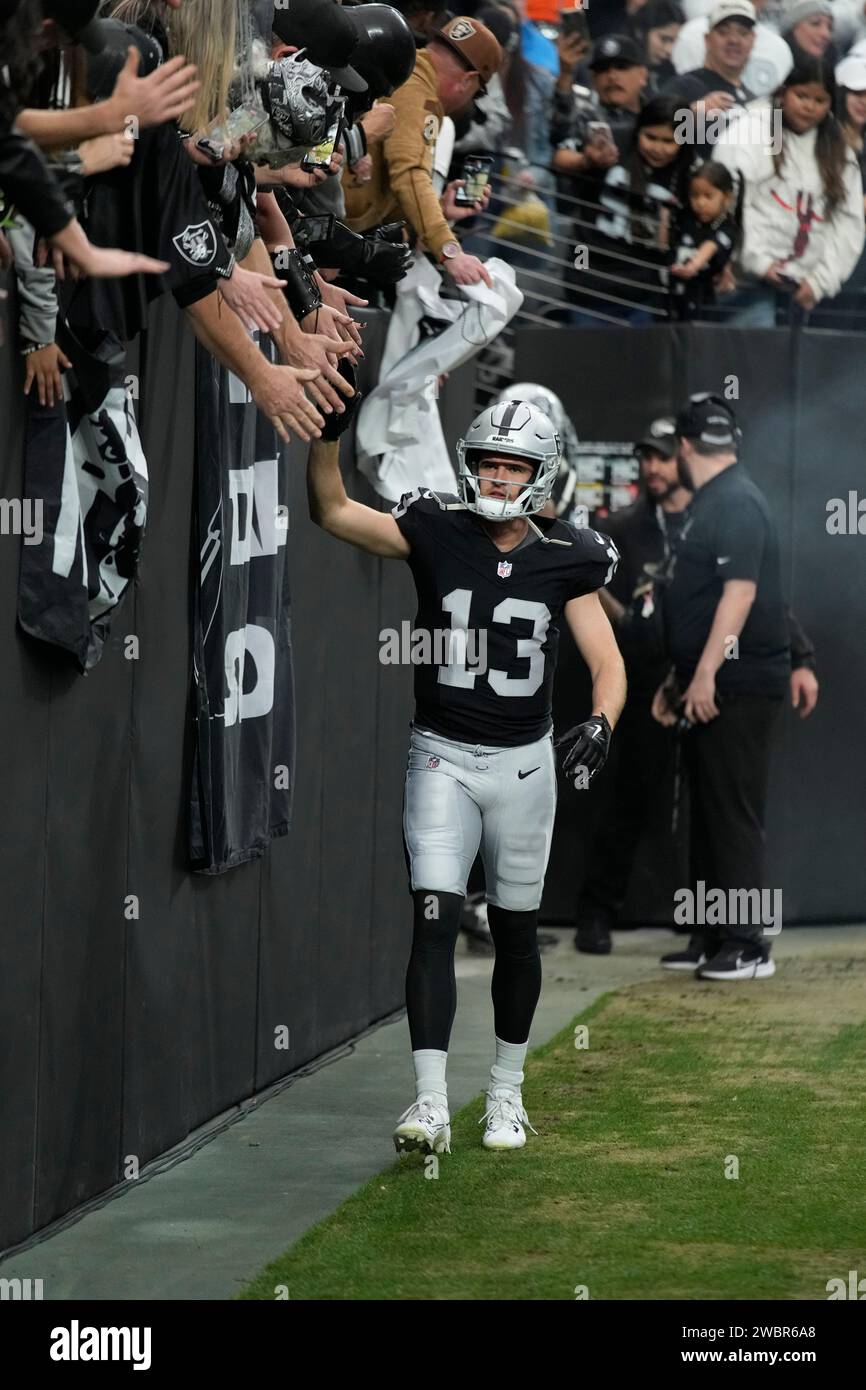 Las Vegas Raiders wide receiver Hunter Renfrow (13) is introduced ...