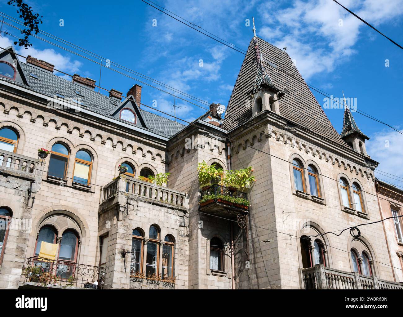 Sosnovsky Palace - with elements of neo-Gothic and neo-Romanesque ...