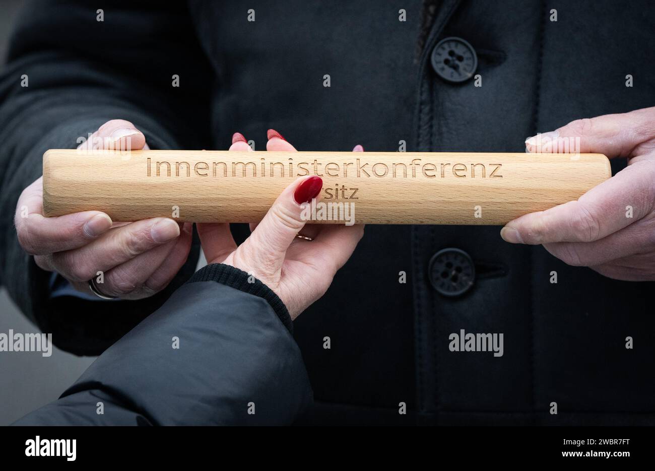 Potsdam, Germany. 12th Jan, 2024. Berlin's Senator of the Interior Iris ...