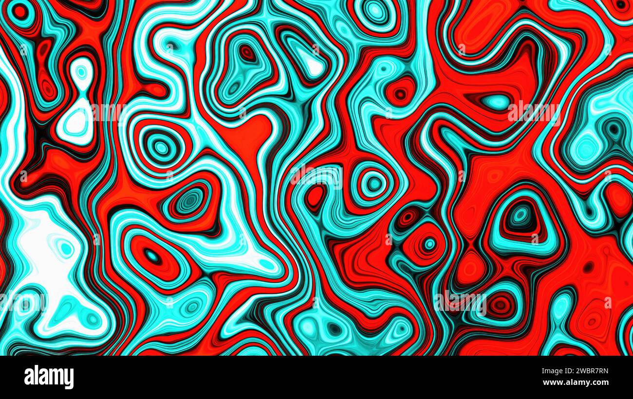 Colorful Psychedelic Abstract, Liquid Gradient Color Shapes. Graphic ...