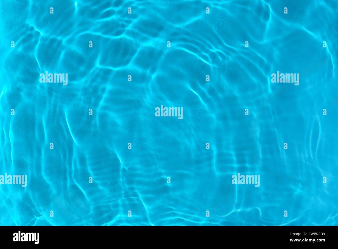 Transparent blue clear water surface texture with ripples, waves and ...