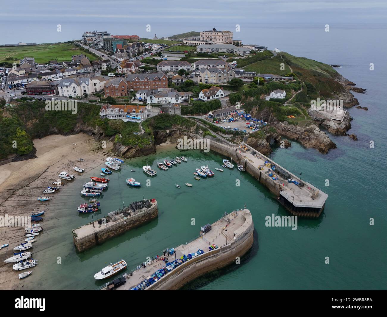 Newquay aerial hi-res stock photography and images - Alamy