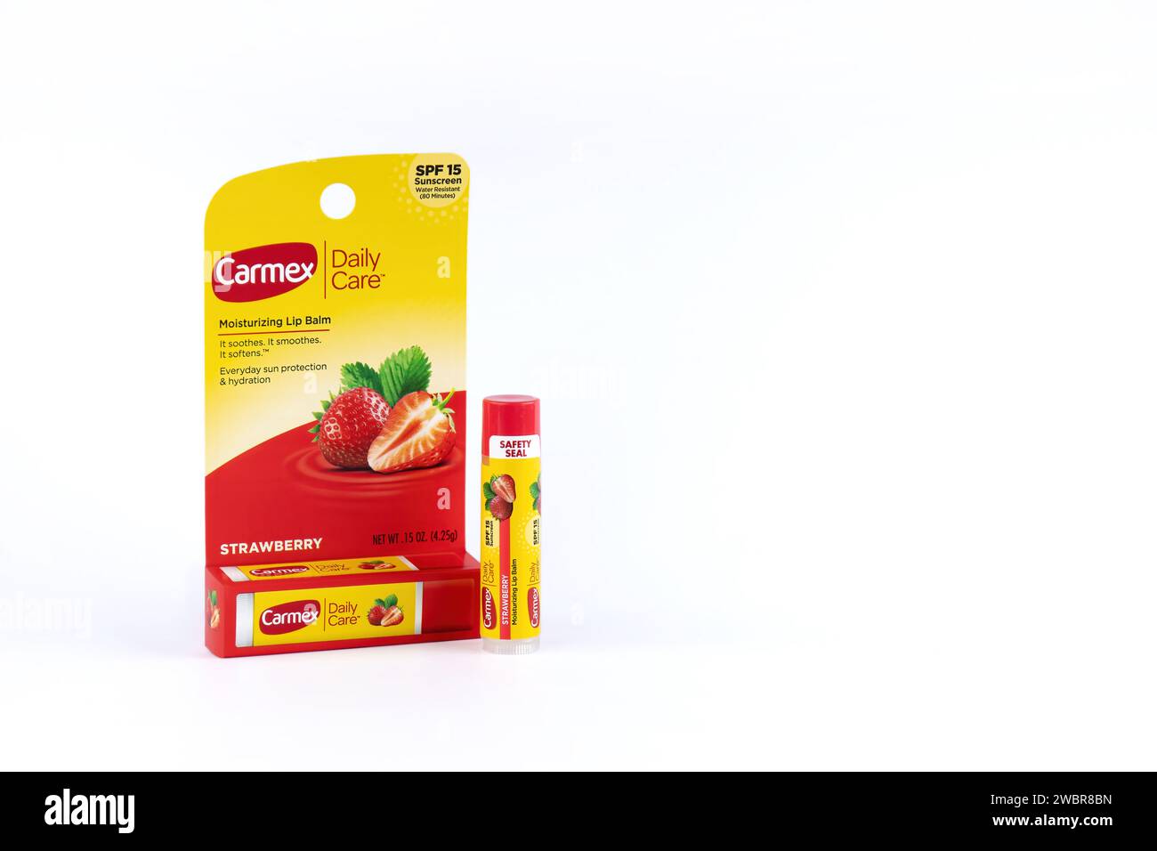 Red wax lips hi-res stock photography and images - Alamy