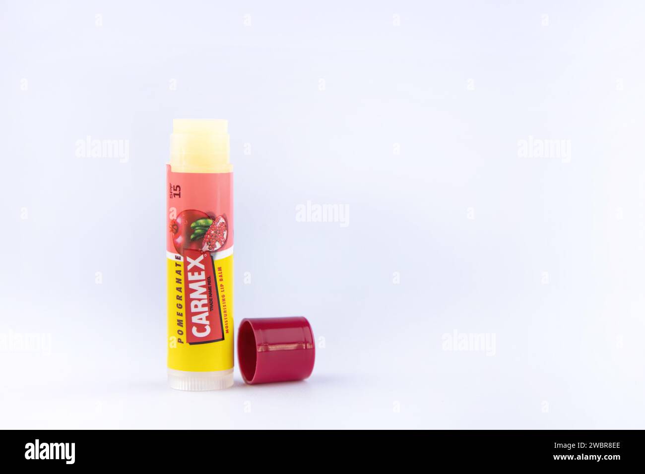 Red wax lips hi-res stock photography and images - Alamy