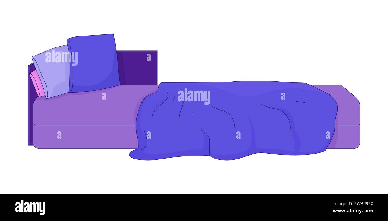 Messy bed 2D linear cartoon object Stock Vector Image & Art - Alamy Messy bed 2D linear cartoon object Stock Vector Image & Art - Alamy