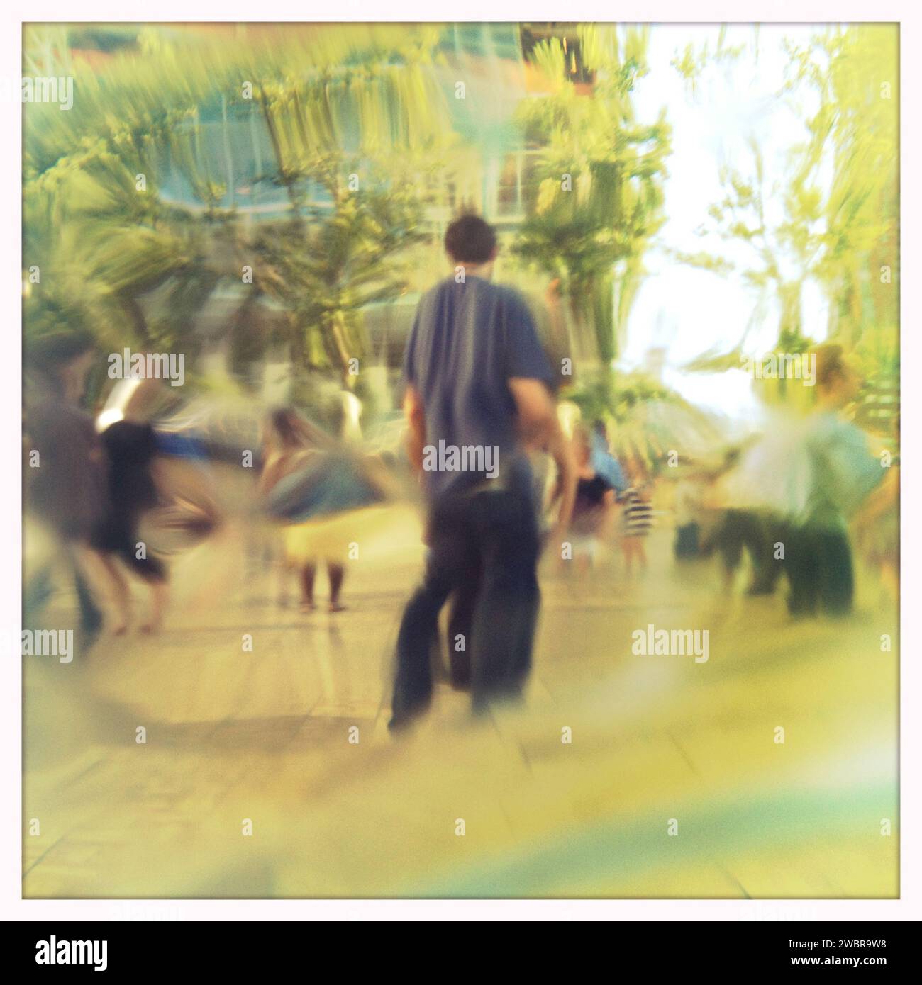 Abstract Street Scene with Dancing Stock Photo - Alamy