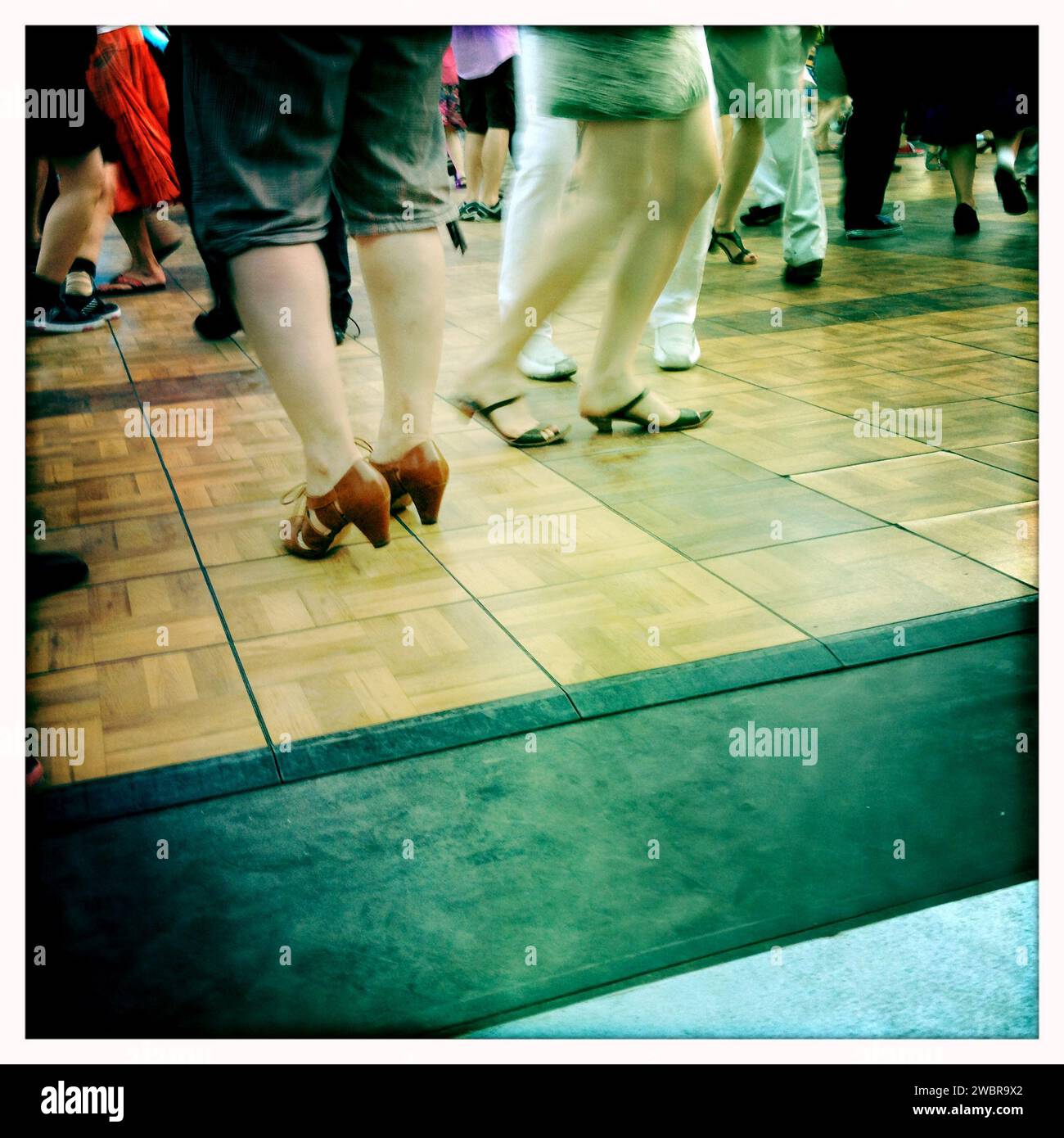 Feet on the Dance Floor Stock Photo - Alamy